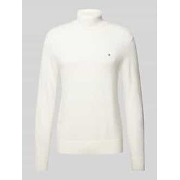 Tommy Hilfiger Rollkragenpullover mit Logo-Stitching Modell 'PIMA'