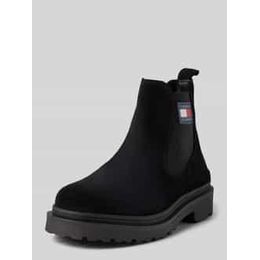 Tommy Jeans Chelsea Boots aus Leder mit Label-Patch