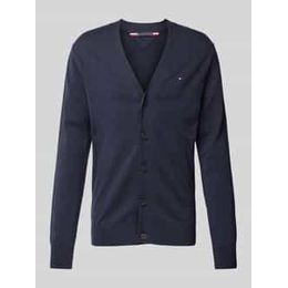 Tommy Hilfiger Strickjacke mit Label-Stitching