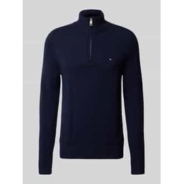 Tommy Hilfiger Wollpullover mit Stehkragen Modell 'LAMBSWOOL'