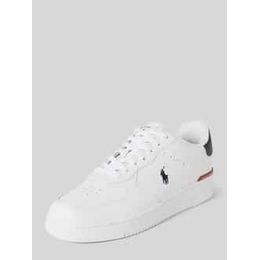 Polo Ralph Lauren Ledersneaker mit Logo-Stitching Modell 'MASTERS'