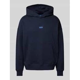 Regular Fit Hoodie mit Label-Print Modell 'Nazardo'