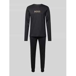 BOSS Pyjama mit Logo-Print