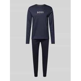 BOSS Pyjama mit Logo-Print