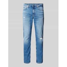 Calvin Klein Jeans Slim Tapered Fit Jeans im Destroyed-Look