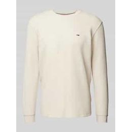 Tommy Jeans Regular Fit Longsleeve mit Label-Stitching