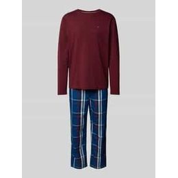 Tommy Hilfiger Pyjama mit geripptem Rundhalsausschnitt