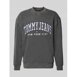 Tommy Jeans Relaxed Fit Sweatshirt mit Label-Stitching