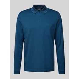 Ragman Poloshirt mit kurzer Knopfleiste