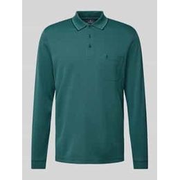 Ragman Poloshirt mit kurzer Knopfleiste