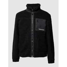 Jack & Jones Teddyfell-Jacke mit Label-Print Modell 'VESTERBRO'