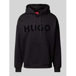 Hugo Hoodie mit Label-Print Modell 'Ditchle'