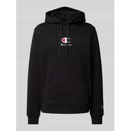 Champion Hoodie mit Label-Stitching