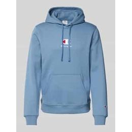 Champion Hoodie mit Label-Stitching