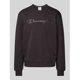 Champion Sweatshirt mit Label-Stitching