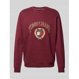 Tommy Jeans Regular Fit Sweatshirt mit Label-Stitching