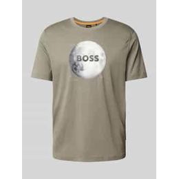 BOSS Orange T-Shirt mit Motiv- und Label-Print Modell 'Moon'