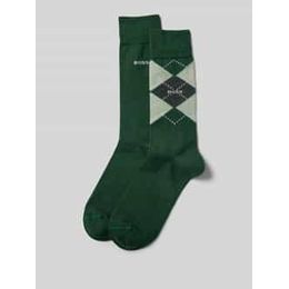 BOSS Socken mit Label-Detail im 2er-Pack