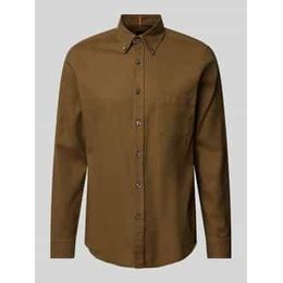 BOSS Orange Regular Fit Freizeithemd mit Button-Down-Kragen Modell 'Rickert'