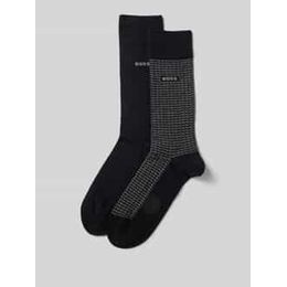 BOSS Socken mit Label-Detail im 2er-Pack