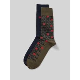 Hugo Socken mit Logo-Stitching im 2er-Pack