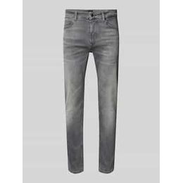 BOSS Orange Slim Fit Jeans im Used-Look Modell 'DELAWARE'