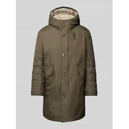 Blauer Parka mit Kapuze Modell 'FALCON'