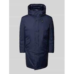 Blauer Parka mit Kapuze Modell 'FALCON'