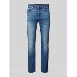 BOSS Regular Fit Jeans mit Label-Patch Modell 'Delaware'