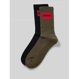 Hugo Socken mit Label-Stitching im 2er-Pack