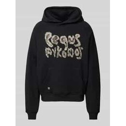 PEQUS Hoodie mit Label-Print