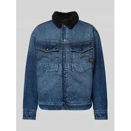 G-Star Raw Jeansjacke mit Futter aus Kunstfell