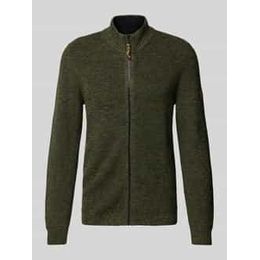 Camel Active Strickjacke mit Reißverschluss