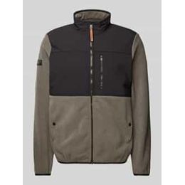 Camel Active Fleecejacke mit Label-Patch