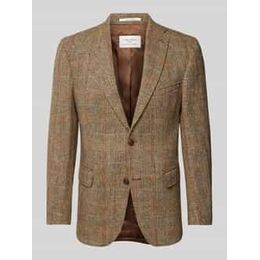 Carl Gross Regular Fit Harris Tweed Sakko aus Schurwolle mit Pattentaschen Modell 'Theo'