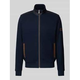 Bugatti Sweatjacke mit Stehkragen