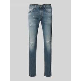 Replay Regular Slim Fit Jeans im Destroyed-Look Modell 'WILLBI'