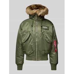 Alpha Industries Bomberjacke mit Label-Detail