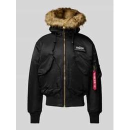 Alpha Industries Bomberjacke mit Label-Detail