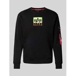 Alpha Industries Sweatshirt mit Rundhalsausschnitt