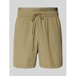 Calvin Klein Underwear Regular Fit Badeshorts im Double-Layer-Look