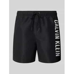 Calvin Klein Underwear Regular Fit Badeshorts mit Label-Print