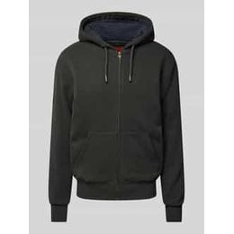 Superdry Sweatjacke mit Label-Stitching Modell 'Borg'