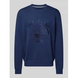 PME-Legend Sweatshirt mit Label-Stitching