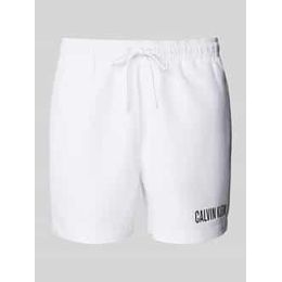 Calvin Klein Underwear Regular Fit Badeshorts mit Label-Print