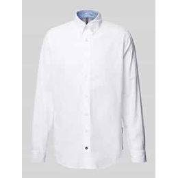 HECHTER PARIS Modern Fit Freizeithemd mit Button-Down-Kragen