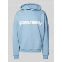 Review Hoodie mit Kapuze