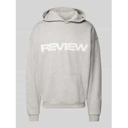 Review Hoodie mit Kapuze