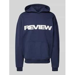 Review Hoodie mit Kapuze