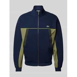 Lacoste Sweatjacke mit Stehkragen